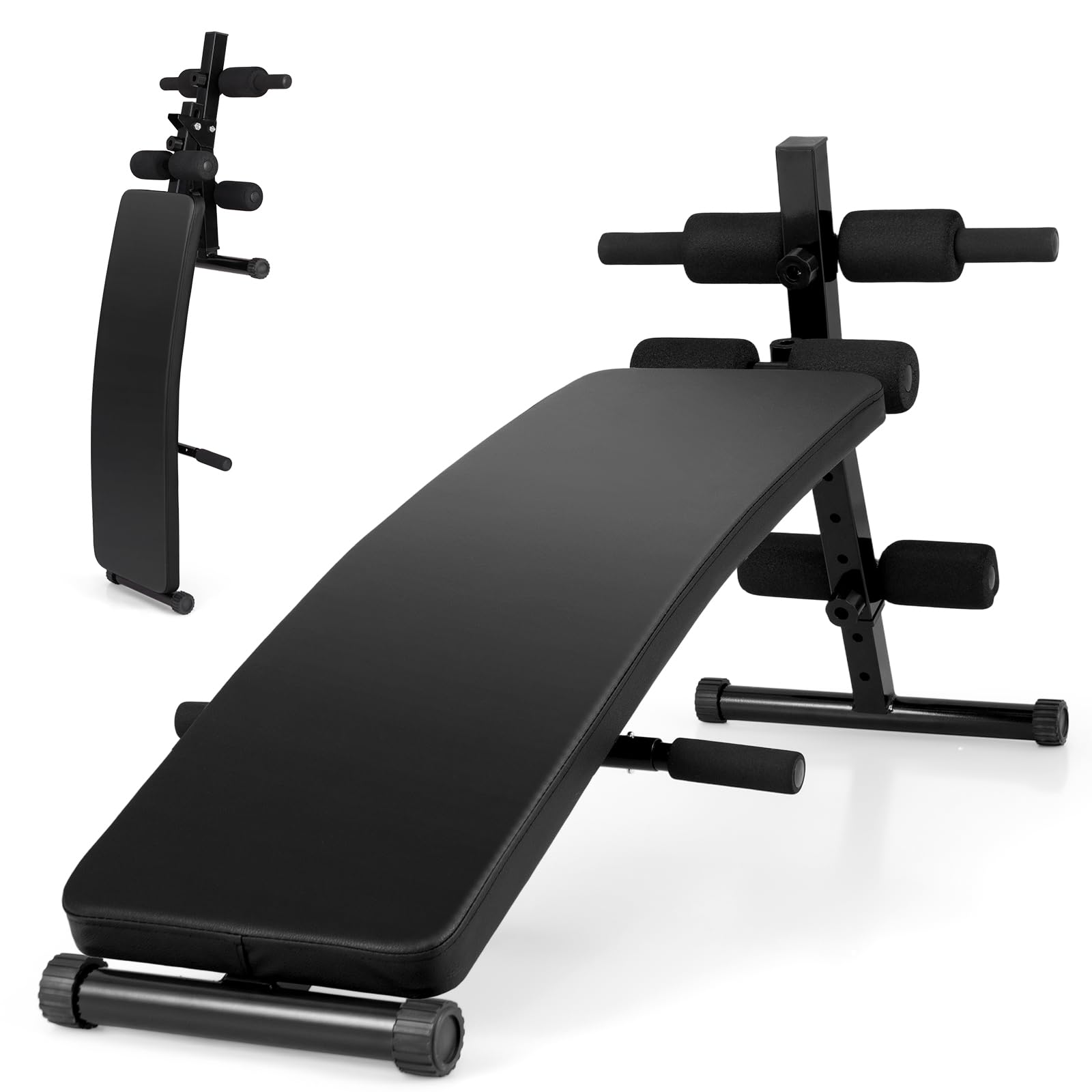 GYMAX Sit up Bench Folding Workout Bench Press for Home Gym – Gymax